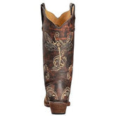 Circle G Ladies Dragonfly Embroidered Western Boots L5001